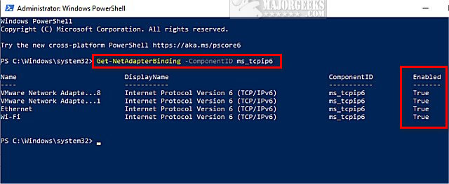How to Enable or Disable IPv6 in Windows 10 and 11 - MajorGeeks How to Enable or Disable IPv6 in Windows 10 and 11 - MajorGeeks